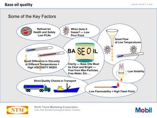 NTM Mobil - Lubricant Base Oil Groups | PPTX