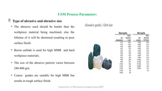 USM is mechanical material removal process | PPTX