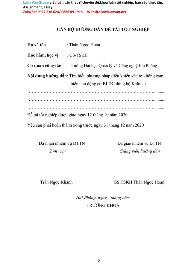 Đồ án Tìm hiểu phương pháp điều khiển véc tơ không cảm biến cho động cơ ...