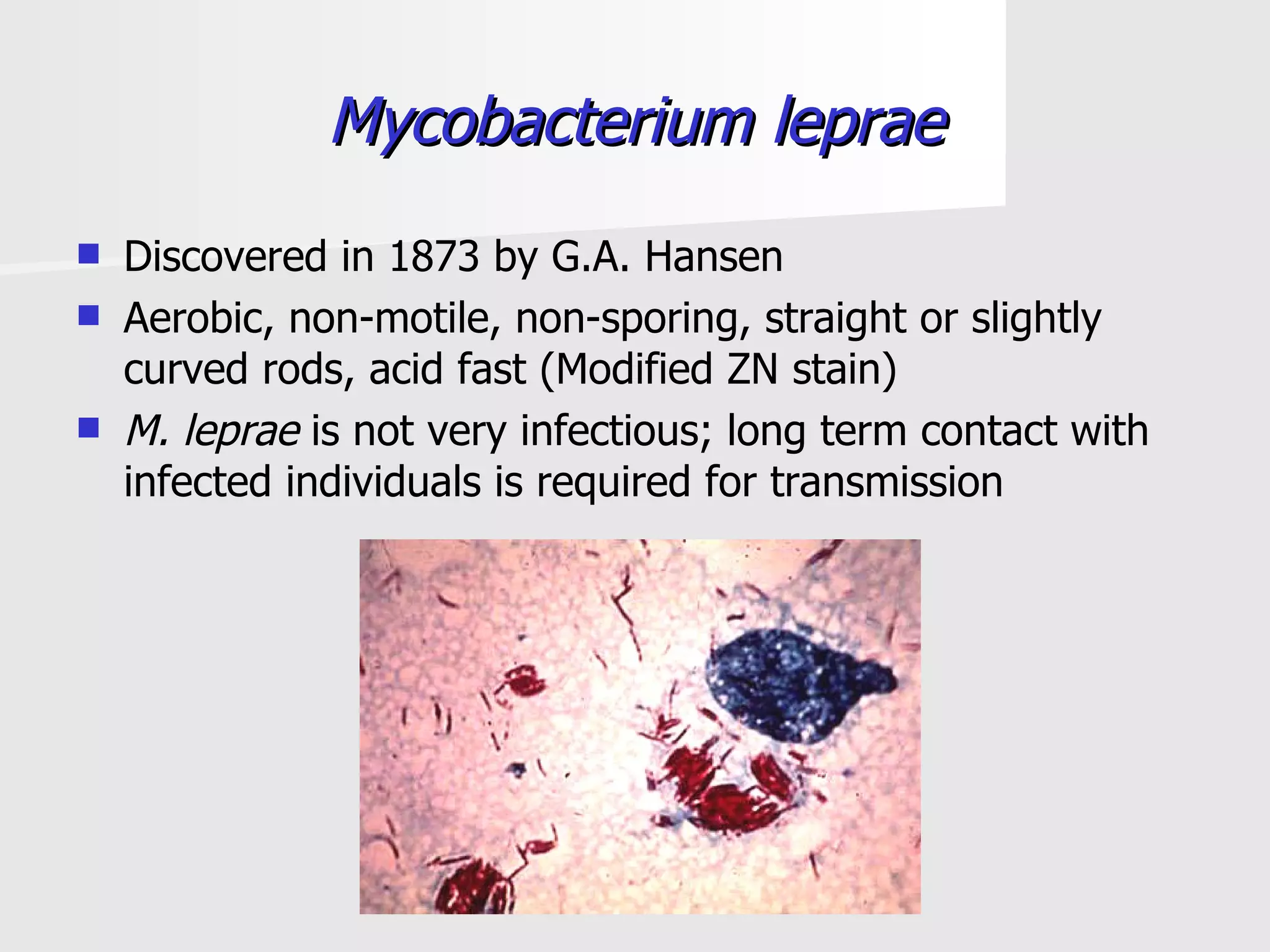 Ntm m leprae leprosy | PPT