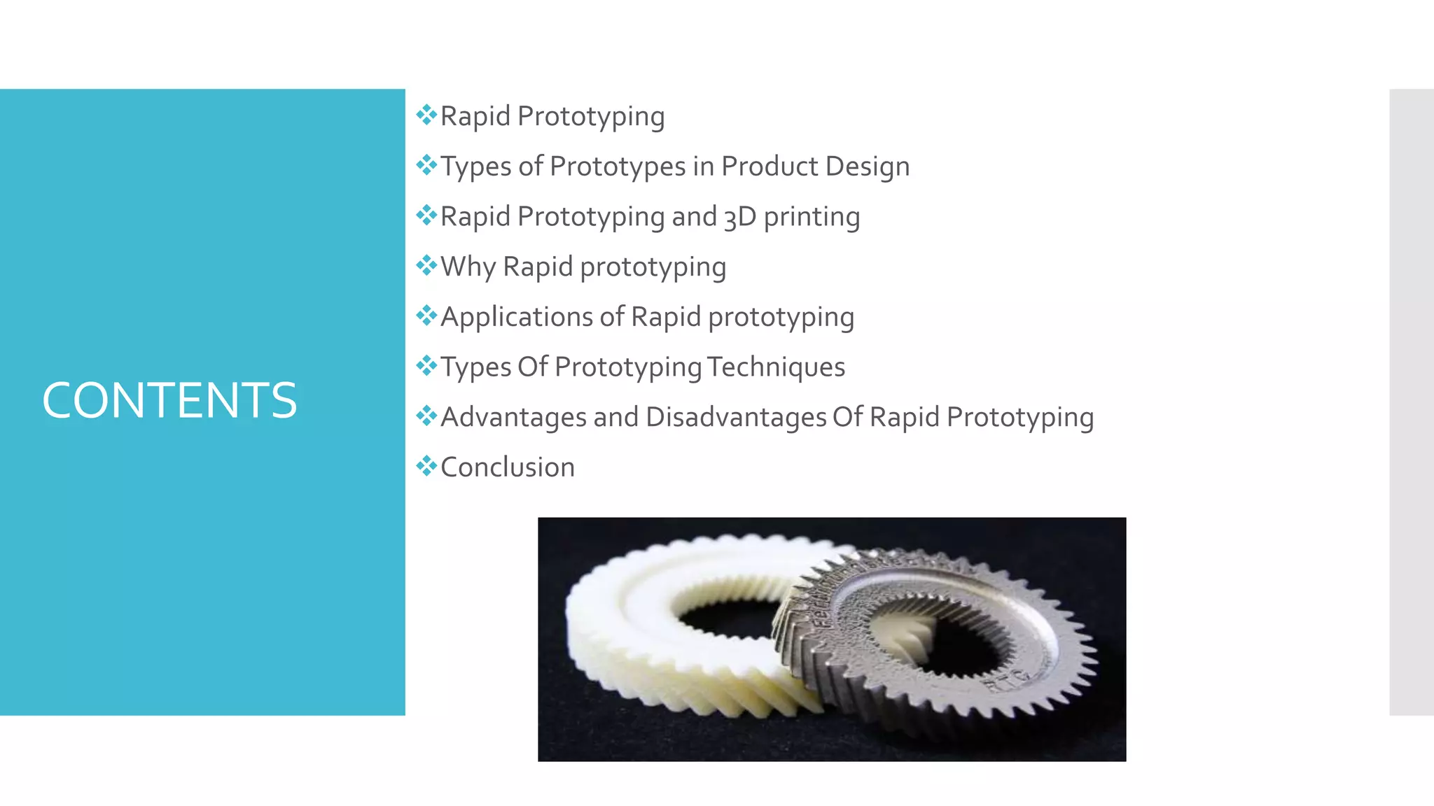 Rapid Prototyping- Non-Traditional Manufacturing Processes | PPTX