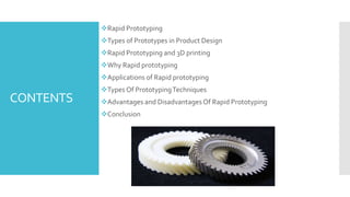 Rapid Prototyping- Non-Traditional Manufacturing Processes | PPT