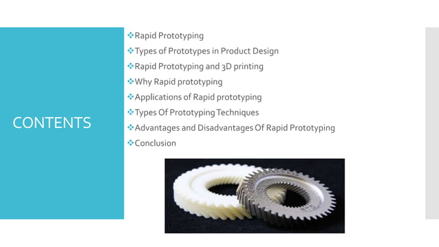 Rapid Prototyping- Non-Traditional Manufacturing Processes | PPT