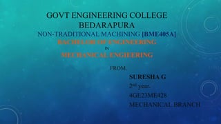 NTM PPT for bachelor's for mechanical engineering | PPTX