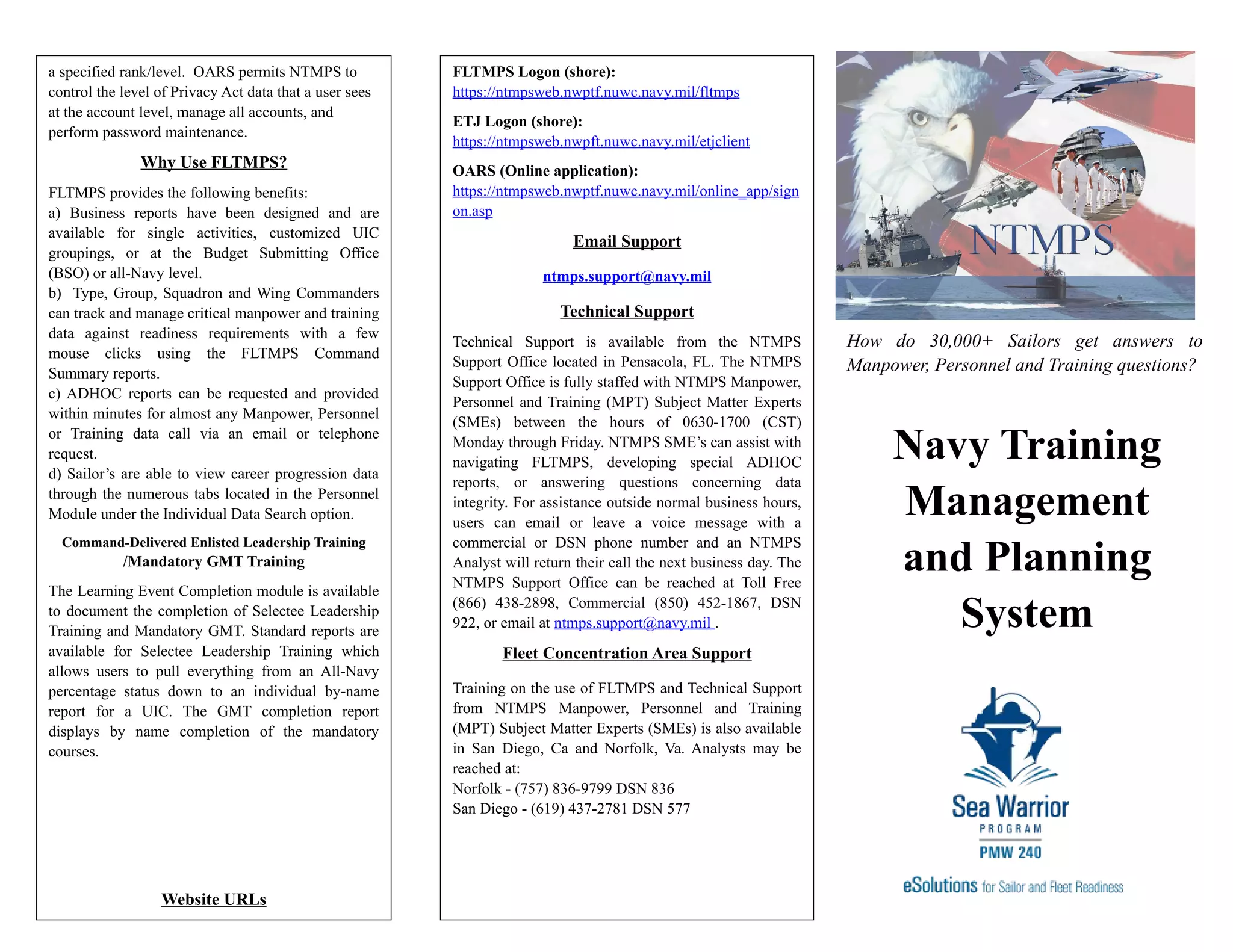 Ntmps brochure | DOC