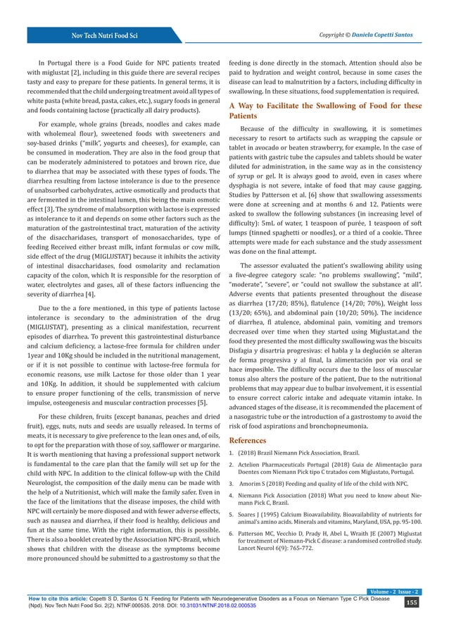 Feeding For Patients With Neurodegenerative Disoders As A Focus On