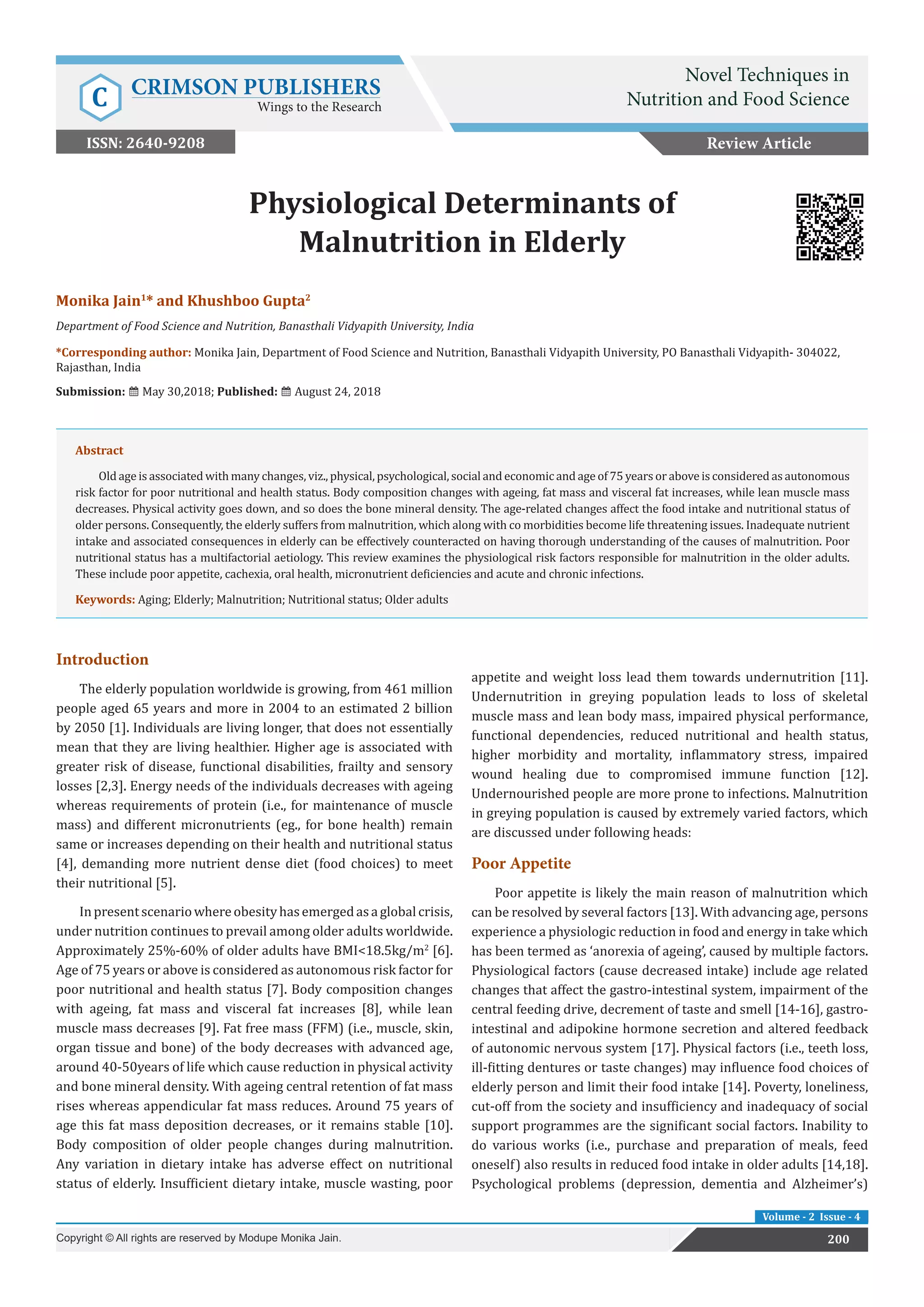 Physiological Determinants of Malnutrition in Elderly_ Crimson ...