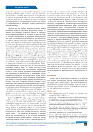Molecular Methods of Testing Tuberculosis Resistant to Antibiotics in ...