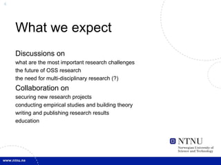 NTNU @ Nordic OSS | PPT
