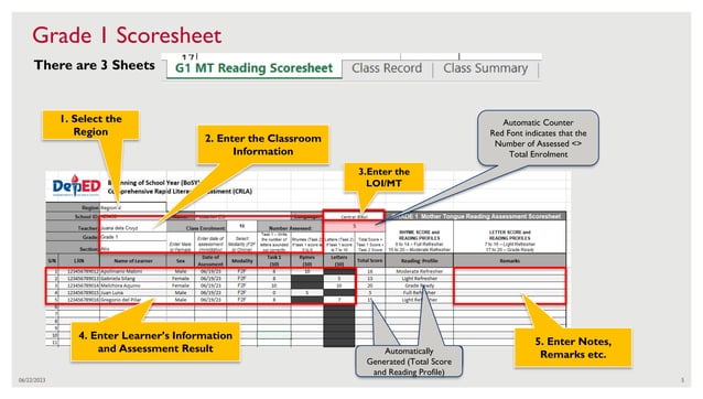 NTOT_CRLA-Scoresheets_19June23.pdf | Educational Assessment | Education