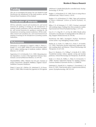 Nicotine pouch vs placebo vs gum | PDF | Illegal Drugs, Tobacco ...