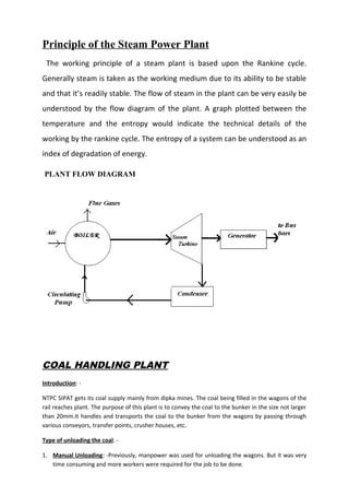 Ntpc vocational training project report sipat | DOC