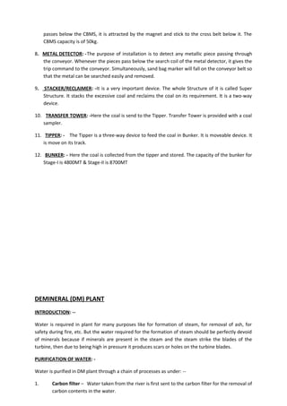 Ntpc vocational training project report sipat | DOC