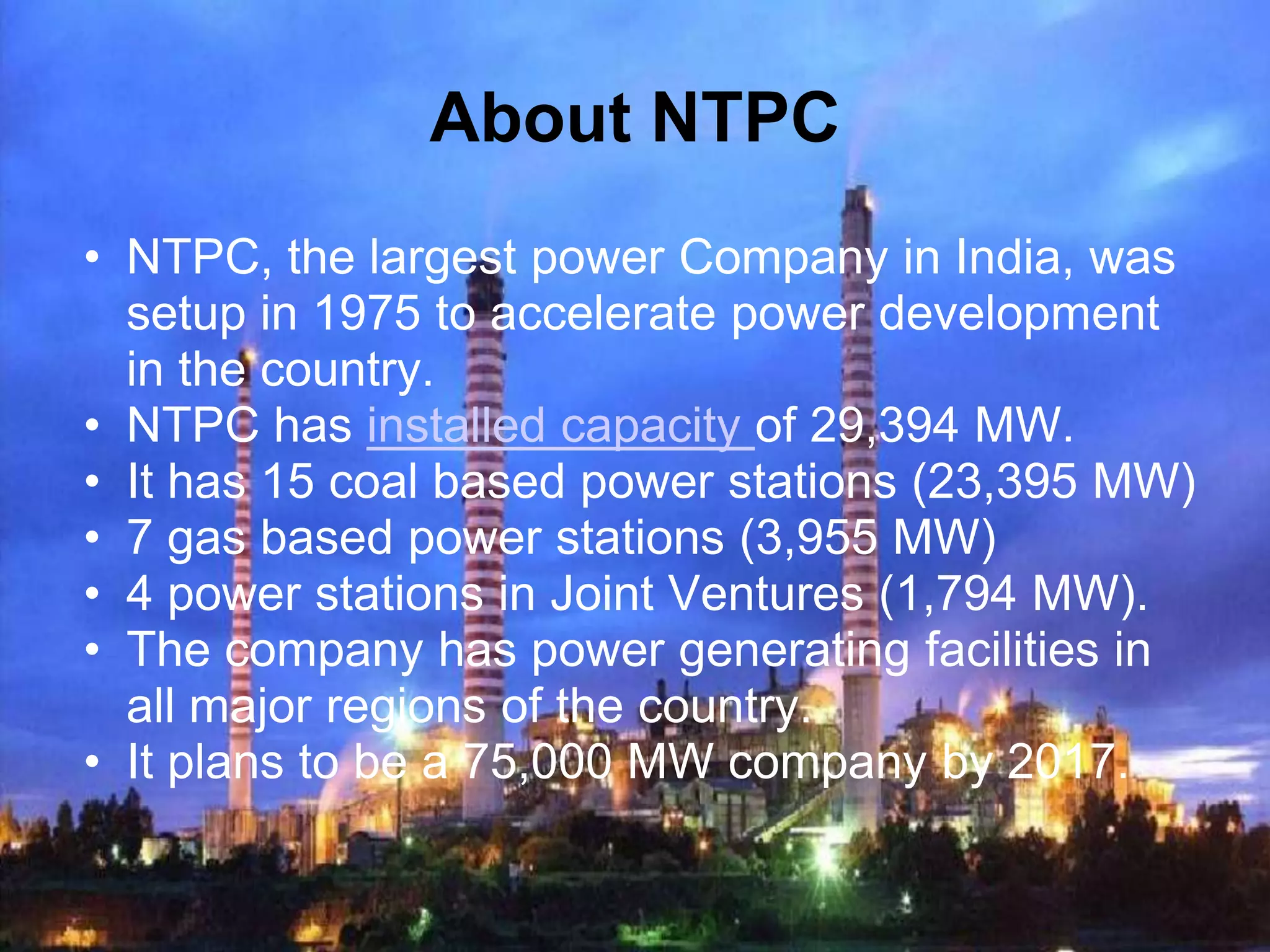 Ntpc dadri ppt | PPTX | Power and Energy Industry | Industries