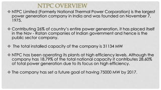 Summer Training Report Ntpc barh (ajeet) | PPTX