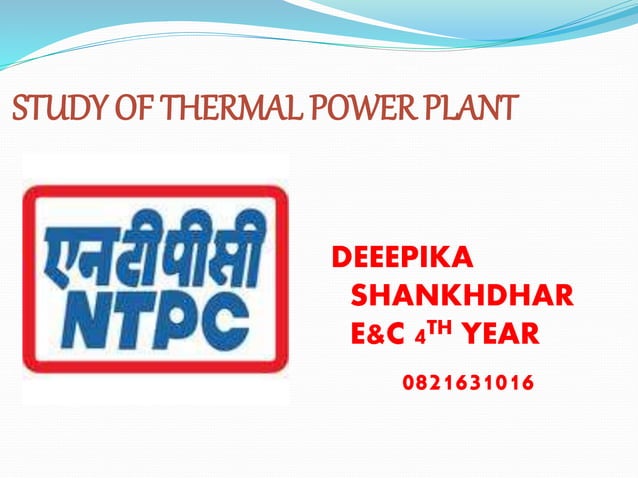 Ntpc ppt | PPTX | Physics | Science