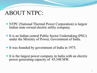 Ntpc training ppt | PPTX