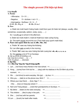 N tập ngữ pháp tiếng anh lớp 7 | DOC