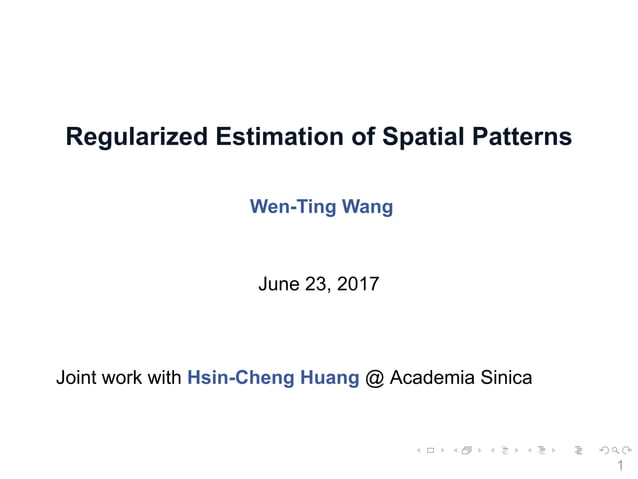 Regularized Estimation of Spatial Patterns | PDF | Geography | Science