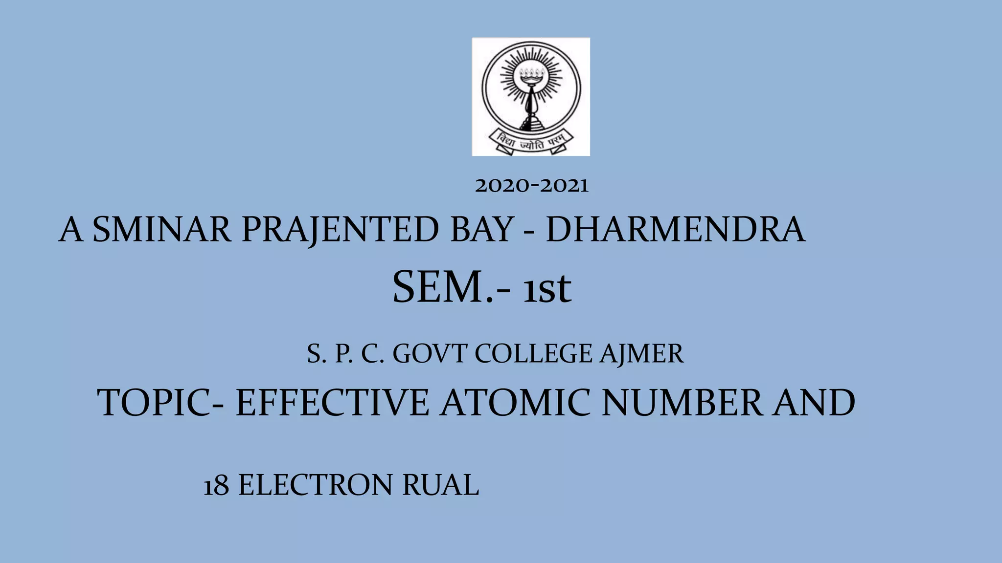 Effective Aatomic Number | PPTX