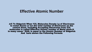 Effective Aatomic Number | PPTX