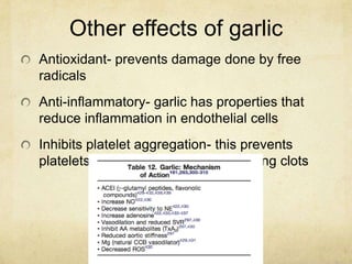 Heart Health Benefits of Garlic | PPTX
