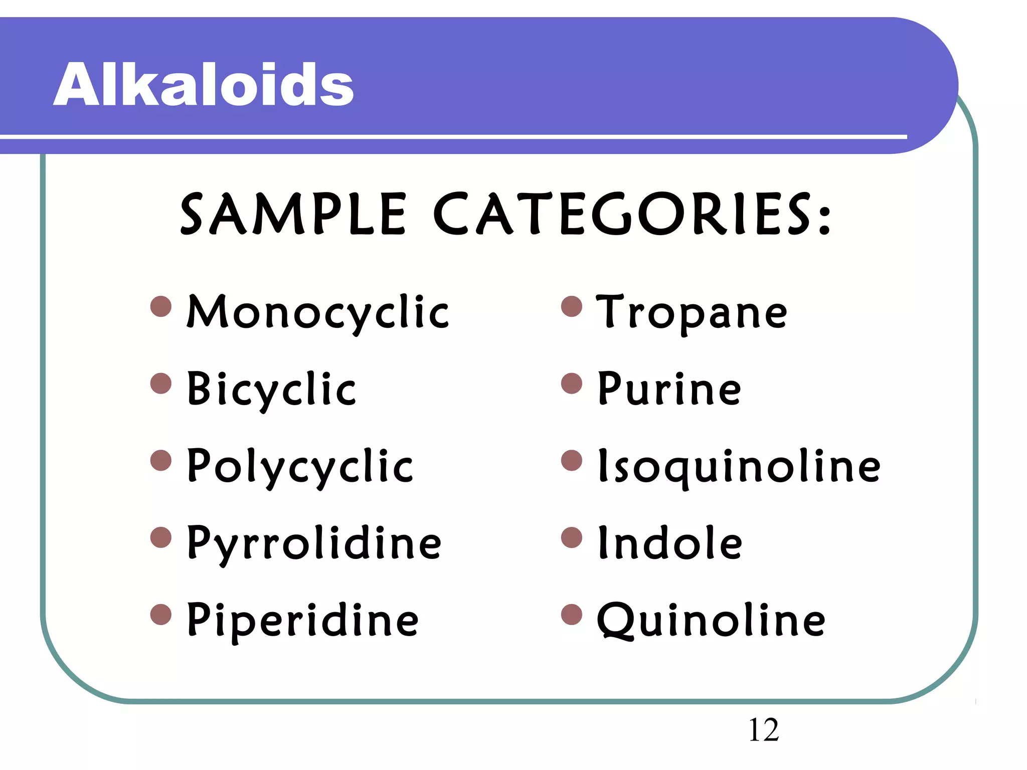 Alkaloids | PPT