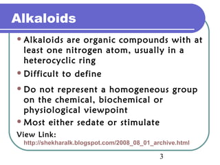 Alkaloids | PPT