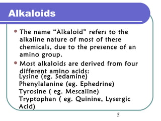 Alkaloids | PPT
