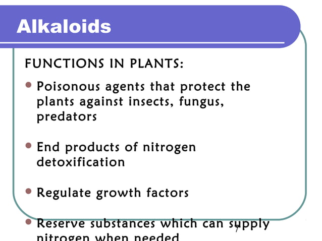 Alkaloids | PPT