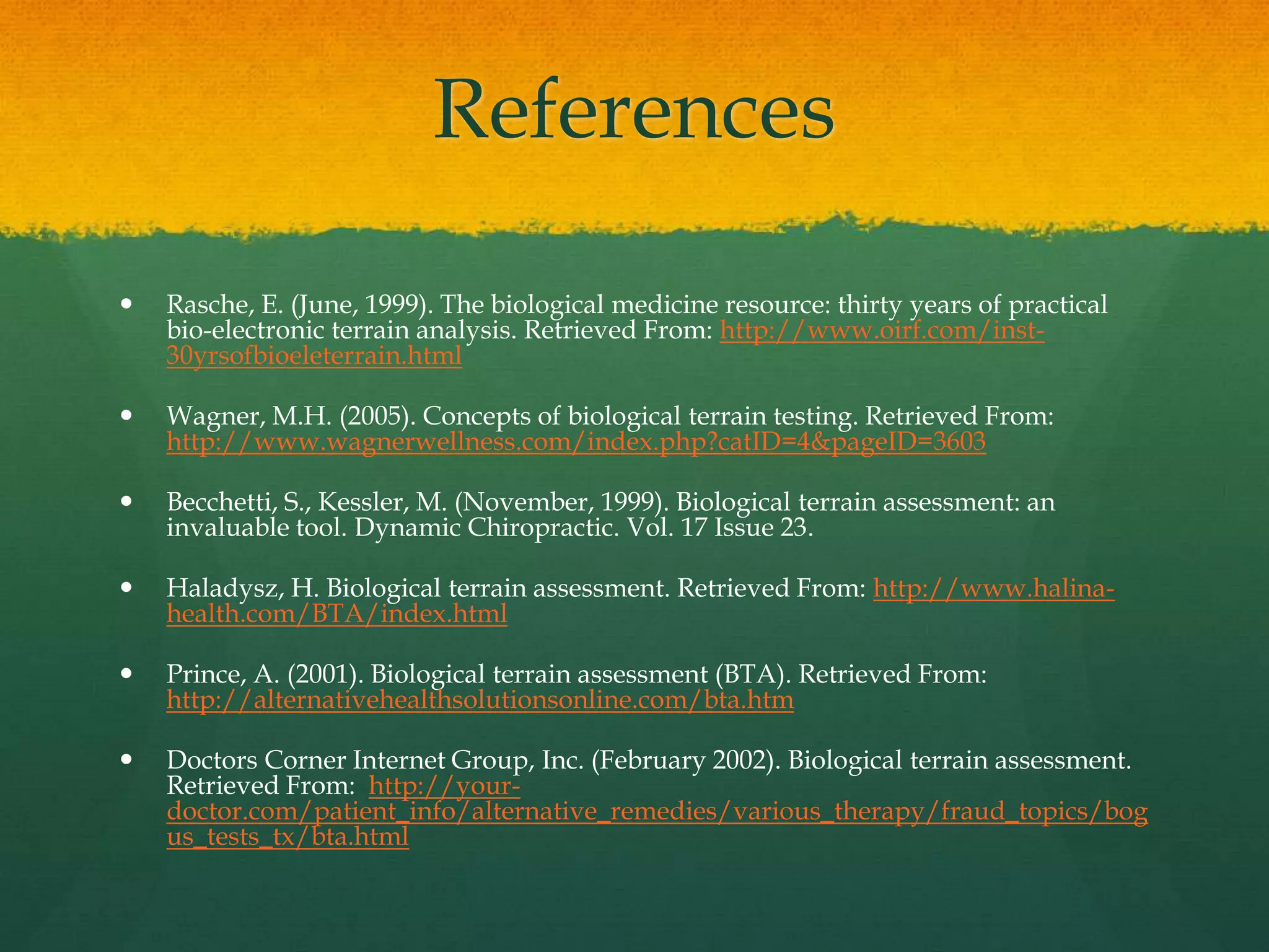 NTR5503 Bio-Terrain Assessment | PPTX