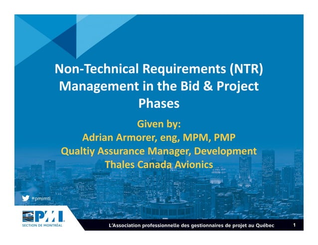 Aerospace Project Management : Non-Technical Requirements Management in ...