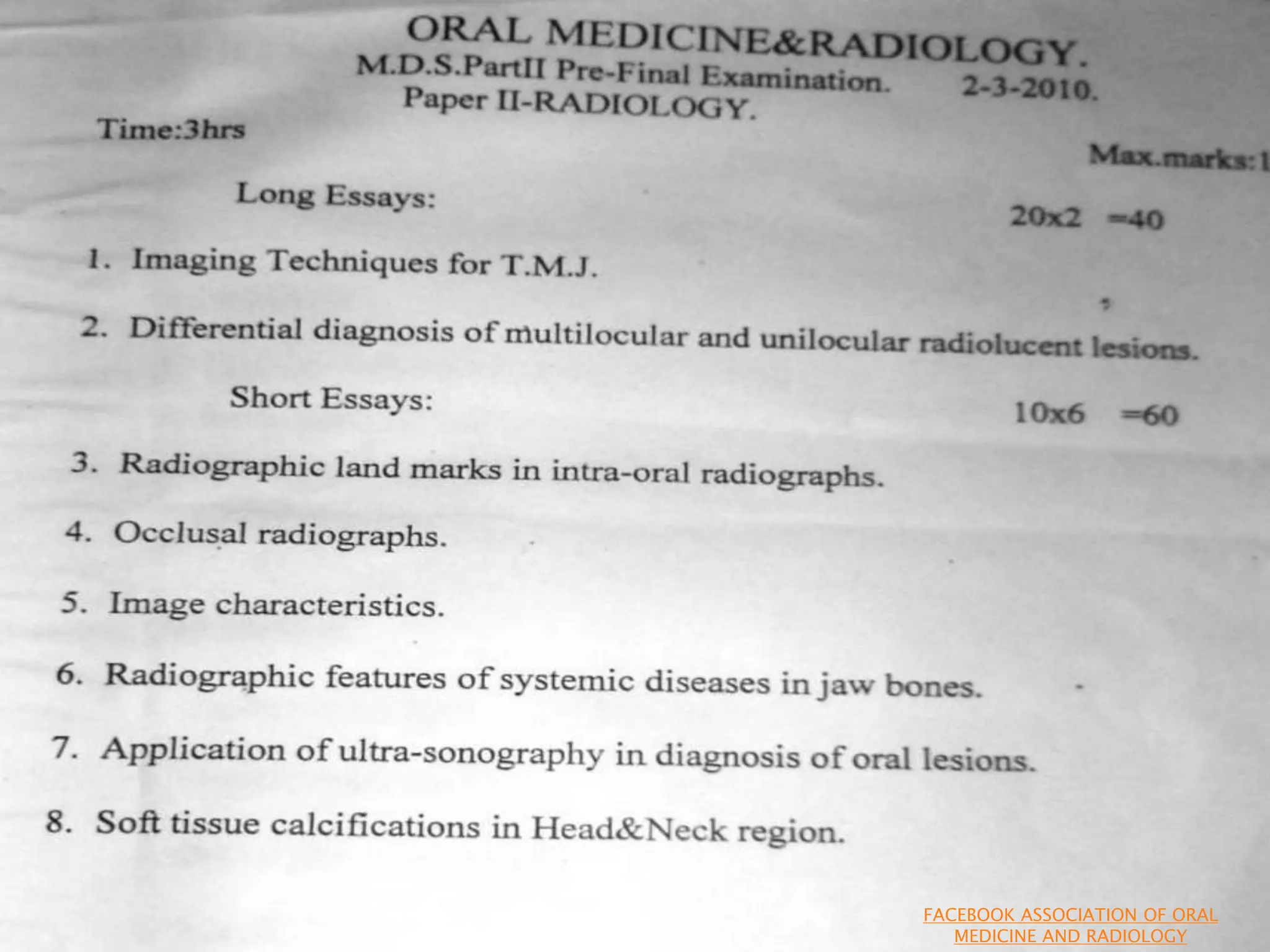 Ntr uhs mds question papers..... | PDF