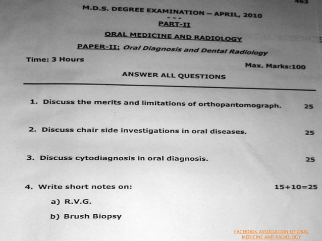 Ntr uhs mds question papers..... | PDF