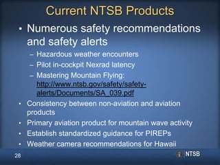 The NTSB and Forensic Meteorology | PPT