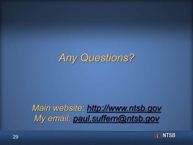 The NTSB and Forensic Meteorology | PPT