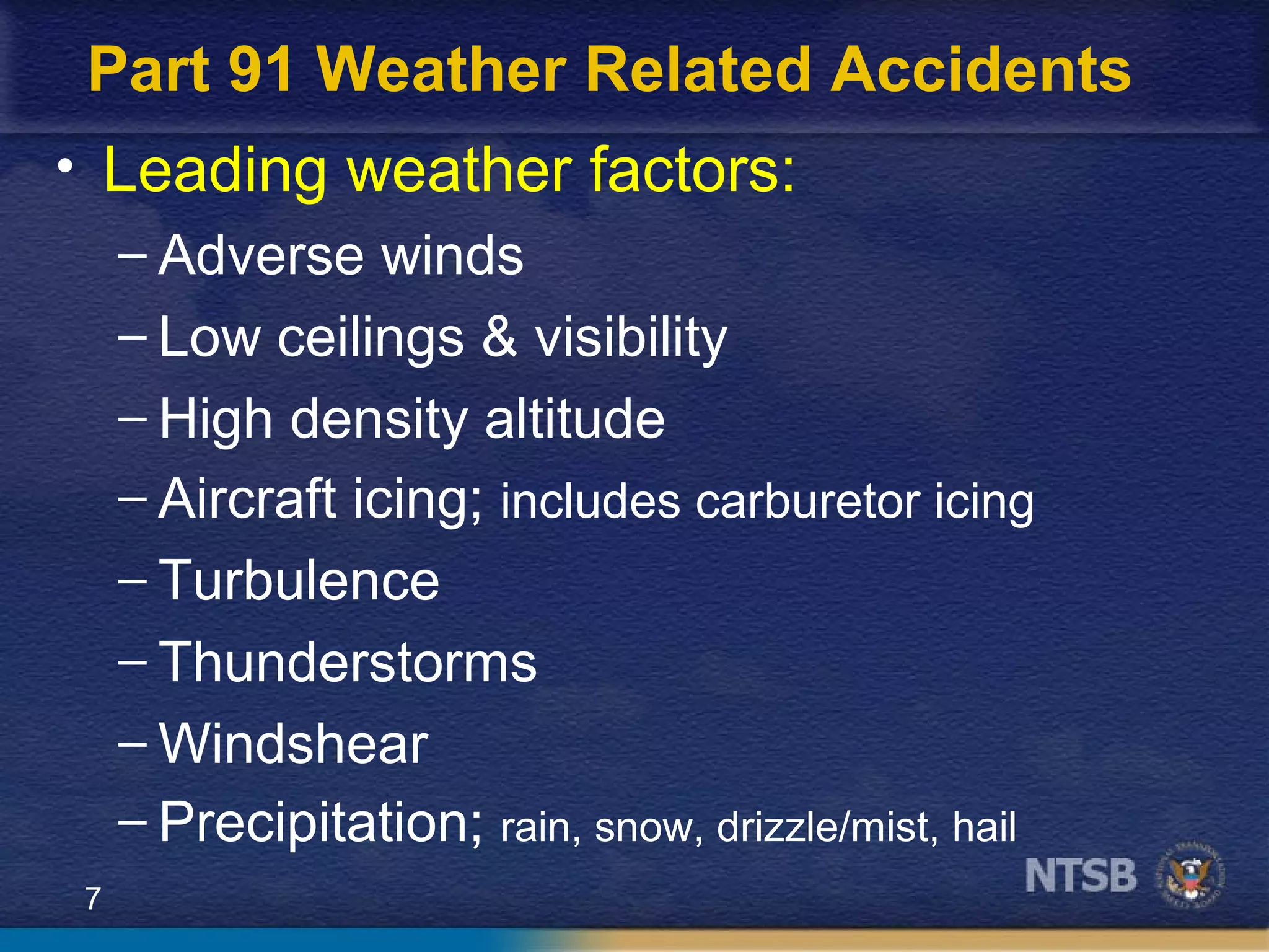NTSB presents: Weatherwise | PPT