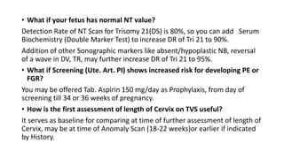 NT SCAN (11-13.6 weeks) & Serum BIOPROFILE | PPTX