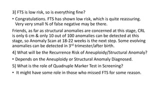 NT SCAN (11-13.6 weeks) & Serum BIOPROFILE | PPTX