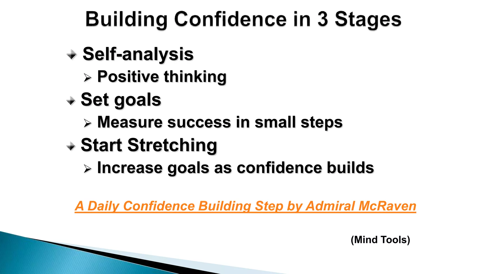 Confidence Building | PPT