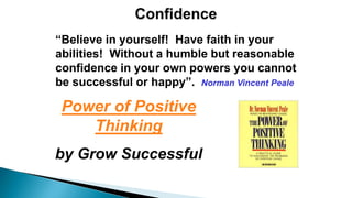Confidence Building | PPT