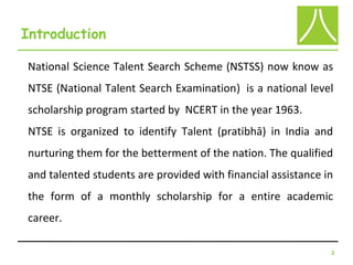 National Talent Search Examination | PPT