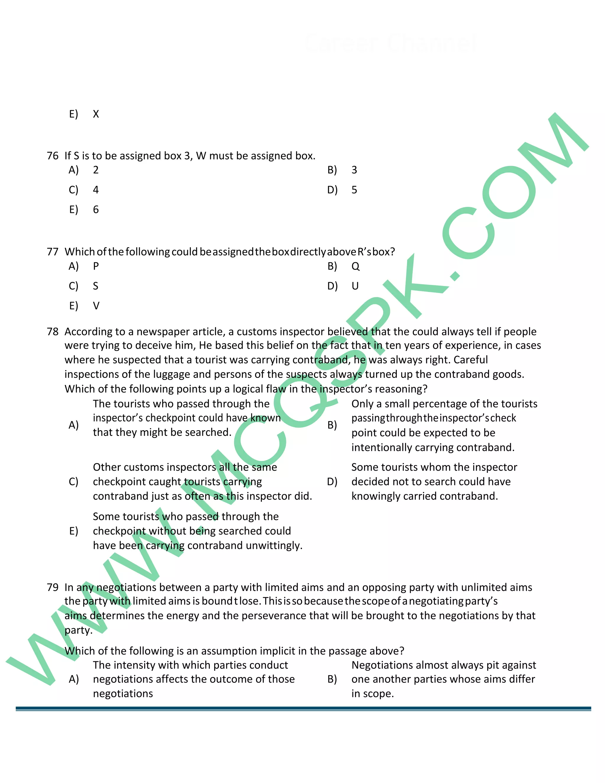 Nts gat general past papers (1) | PDF