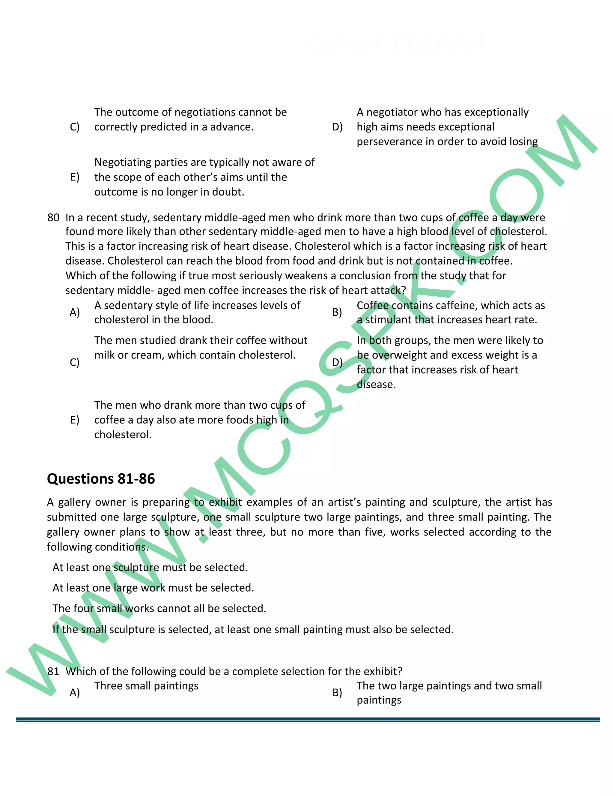 Nts gat general past papers (1) | PDF