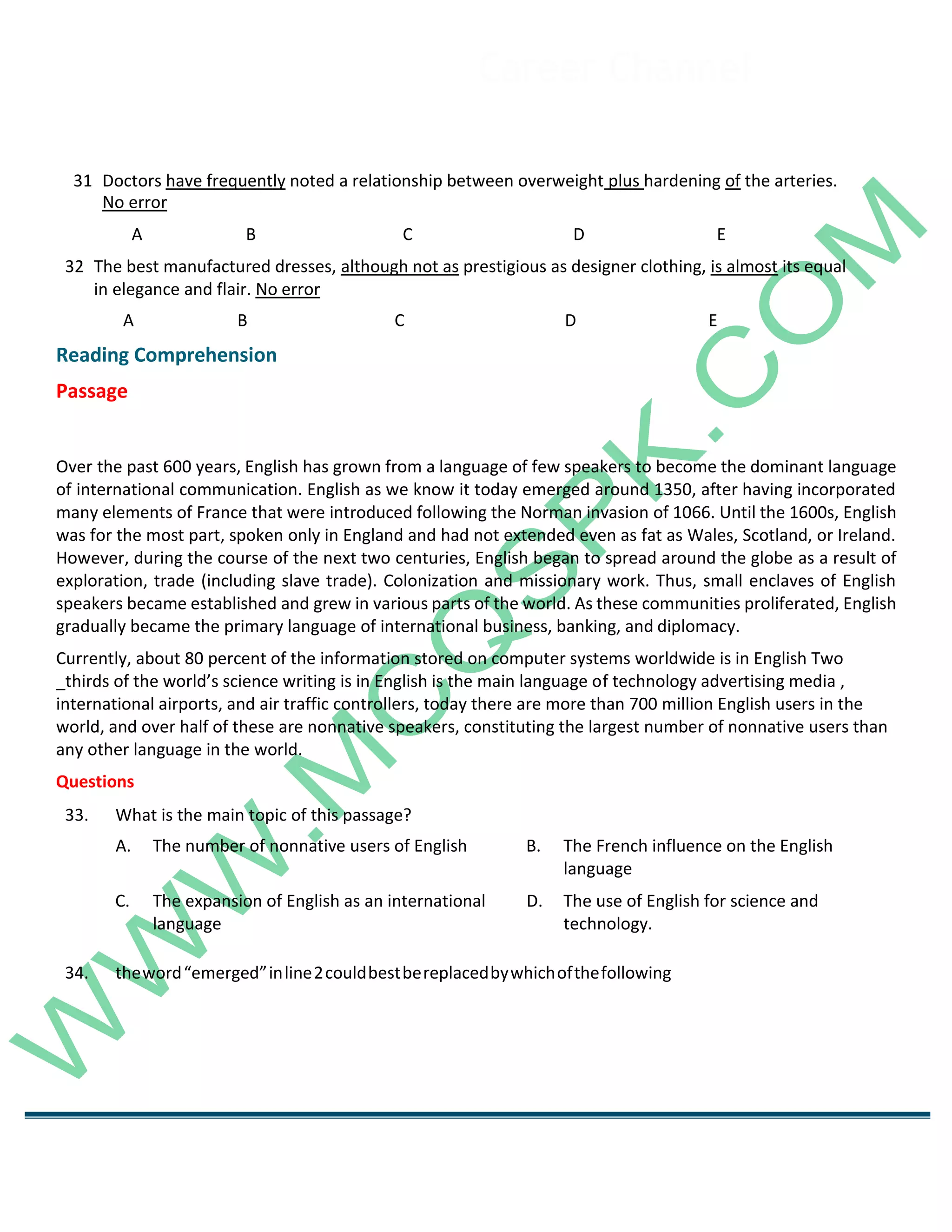 Nts gat general past papers (1) | PDF