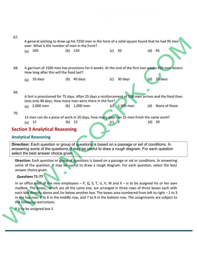 Nts gat general past papers (1) | PDF | Heart and Cardiovascular Diseases | Diseases and Conditions