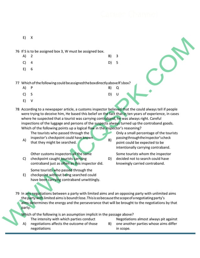 Nts gat general past papers (1) | PDF | Heart and Cardiovascular ...