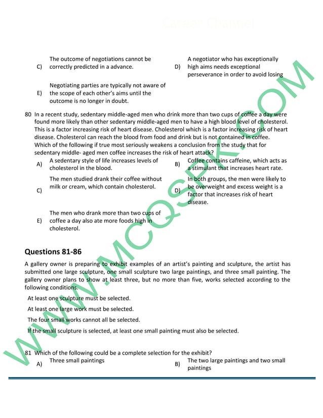 Nts gat general past papers (1) | PDF | Heart and Cardiovascular ...