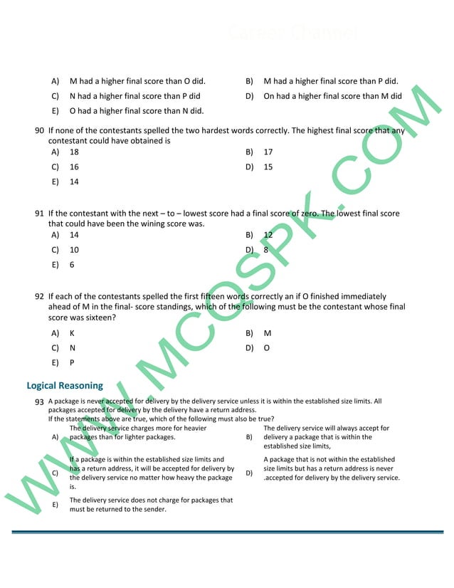 Nts gat general past papers (1) | PDF | Heart and Cardiovascular ...