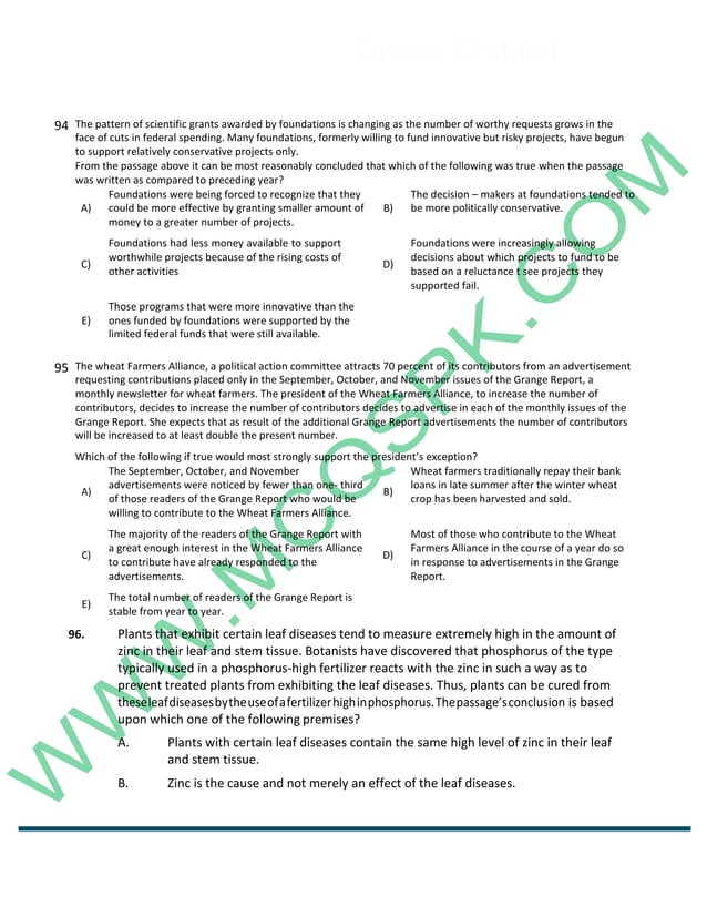 Nts gat general past papers (1) | PDF | Heart and Cardiovascular ...